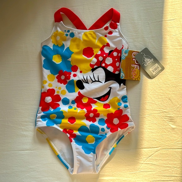 Disney | Swim | Disney Colorful Floral Kids Swimwear | Poshmark